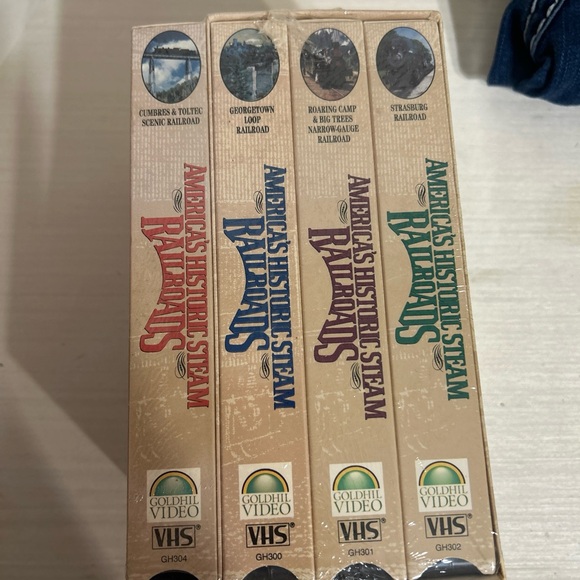 Other | Americas Historic Steam Railroads 3 Vhs Video Box Set Plus 1 Sealed 4 1994 New | Poshmark
